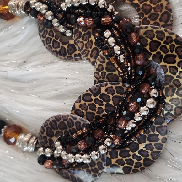 unbranded | Jewelry | New Leopard Print Necklace | Poshmark